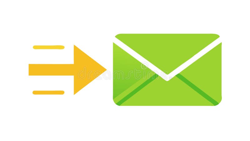 Send Message or Email Icon with Arrow, Vector Design Generative AI ...