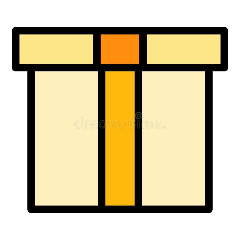 Send Postal Box Icon Color Outline Vector Stock Vector - Illustration ...