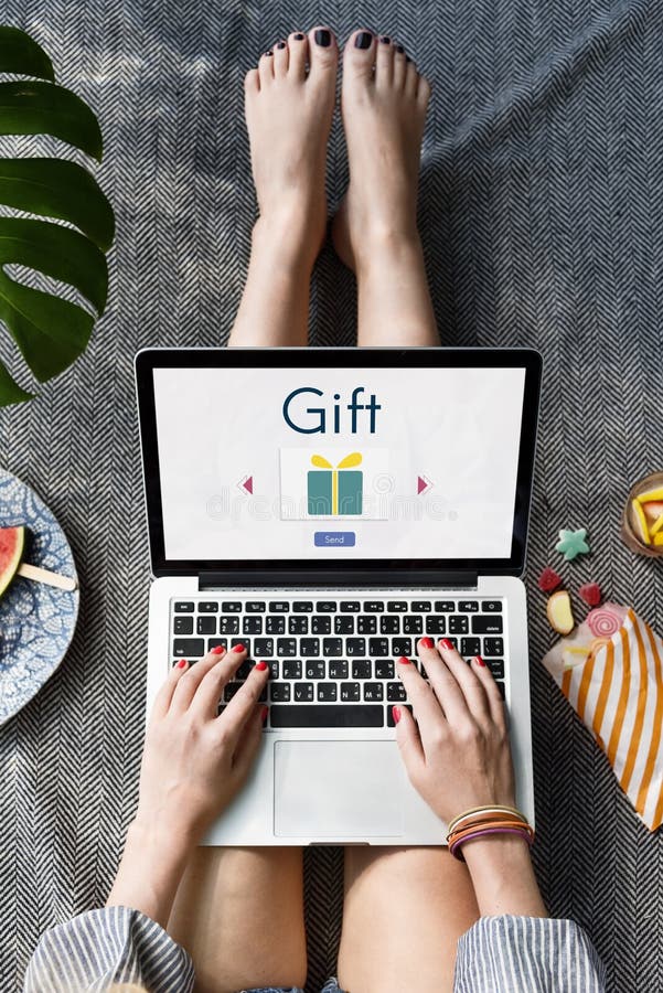 Send Present Gift Box Surprise Concept Stock Image - Image of interface ...