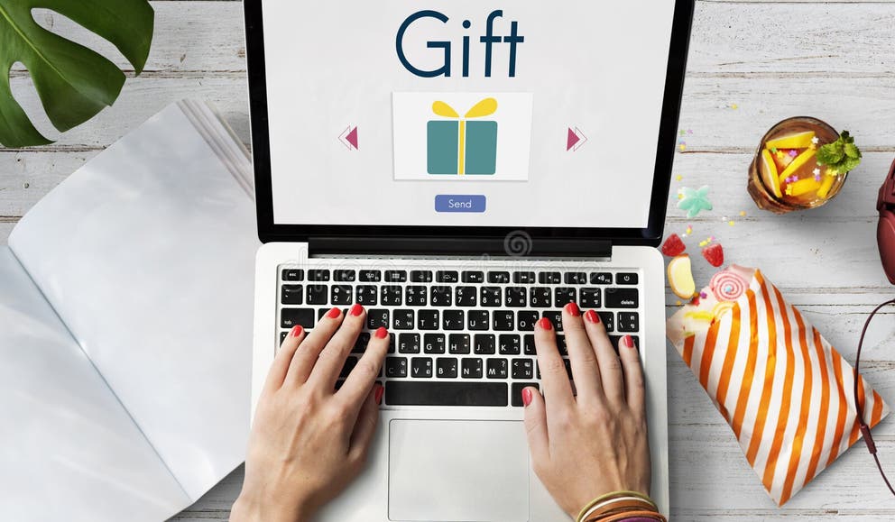 Send Present Gift Box Surprise Concept Stock Image - Image of graphic ...