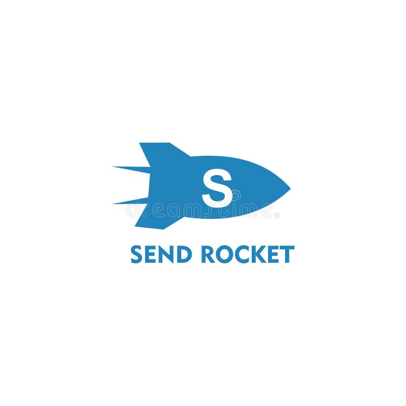 Send rocket logo template stock illustration. Illustration of transport ...