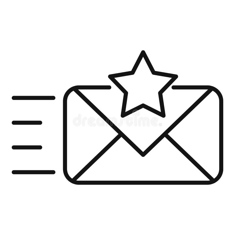 Send Smm Mail Icon, Outline Style Stock Vector - Illustration of email ...