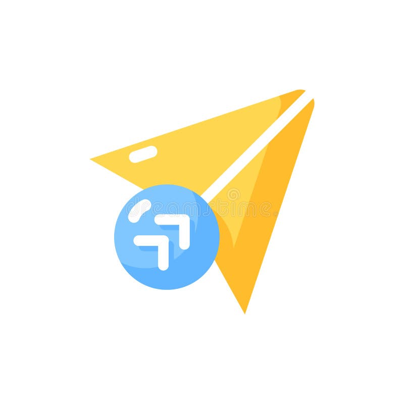 Send Vector Icon Sign Symbol Stock Vector - Illustration of outline ...