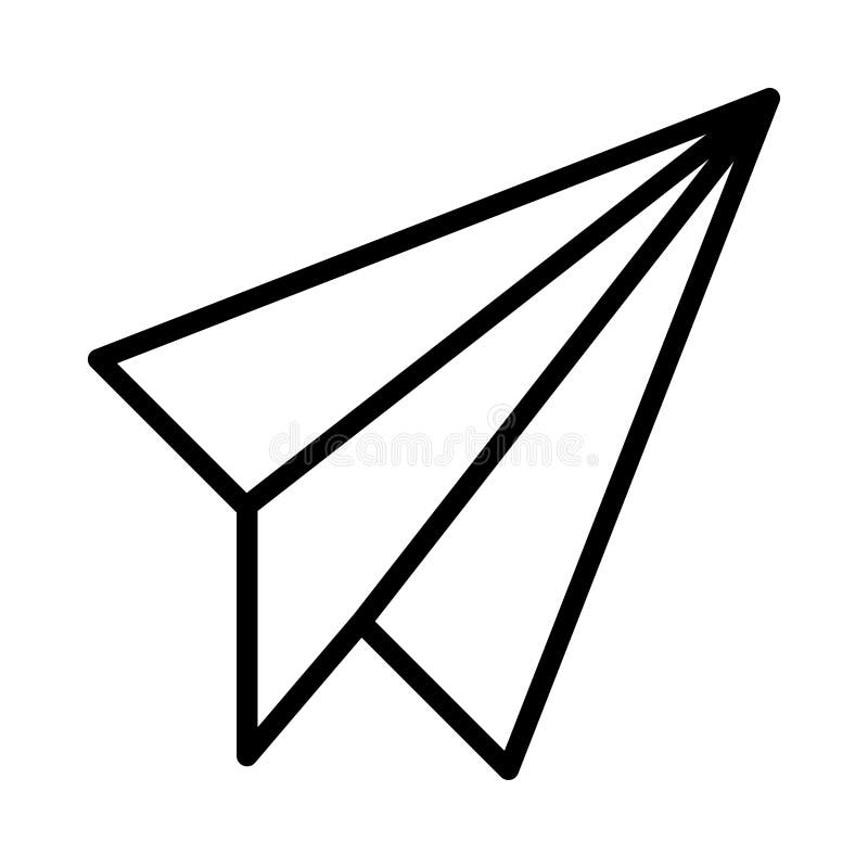 Send thin line vector icon stock illustration. Illustration of mail ...