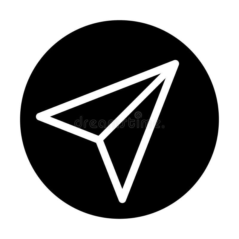 Send Line Web Symbol of Air Plane Flight Route with Start Point and ...