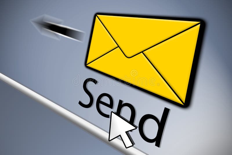 Sending email stock illustration. Illustration of mailserver - 16633534