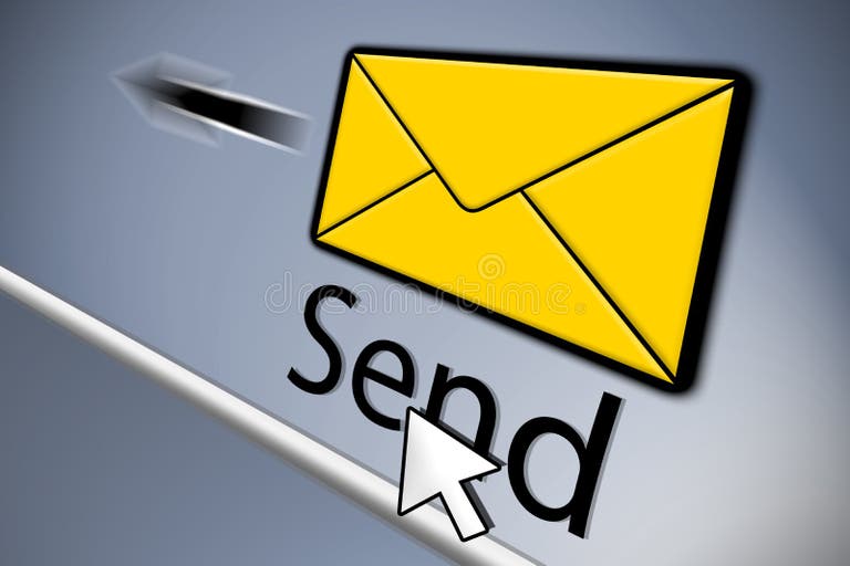 Sending email stock illustration. Illustration of mailserver - 16633534