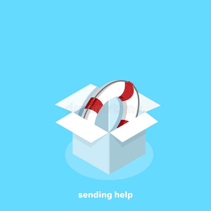 God is sending help text stock vector. Illustration of background ...