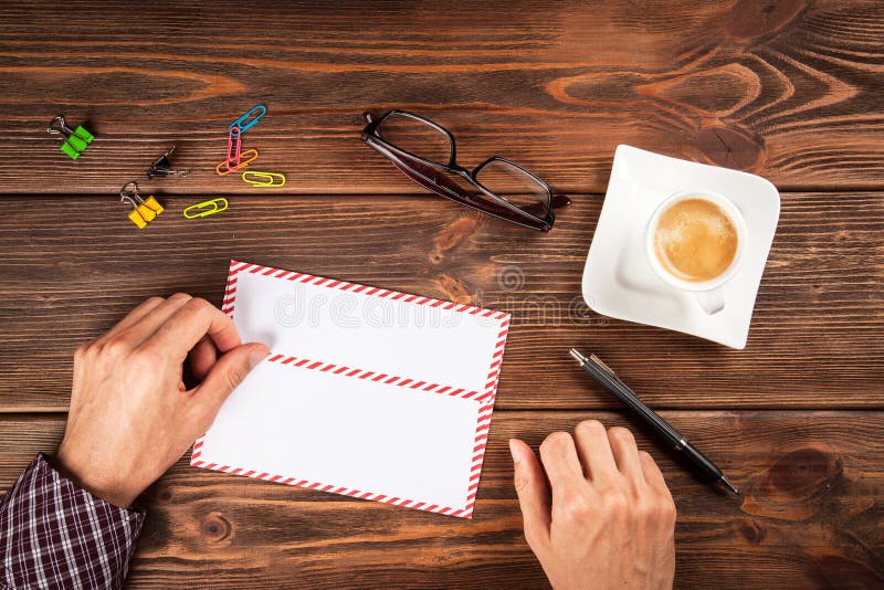 Sending a letter stock photo. Image of envelope, postcard - 86239562