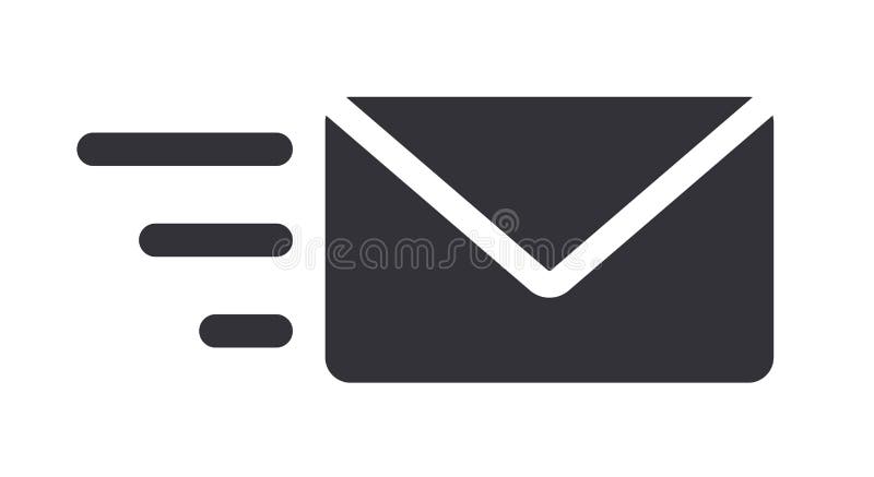 Sending Mail Message Letter Icon Symbol Vector Illustration Stock ...