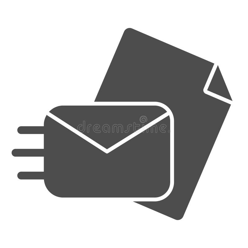 Sending Mail Flat Icon. Sending a Letter Vector Illustration Isolated ...