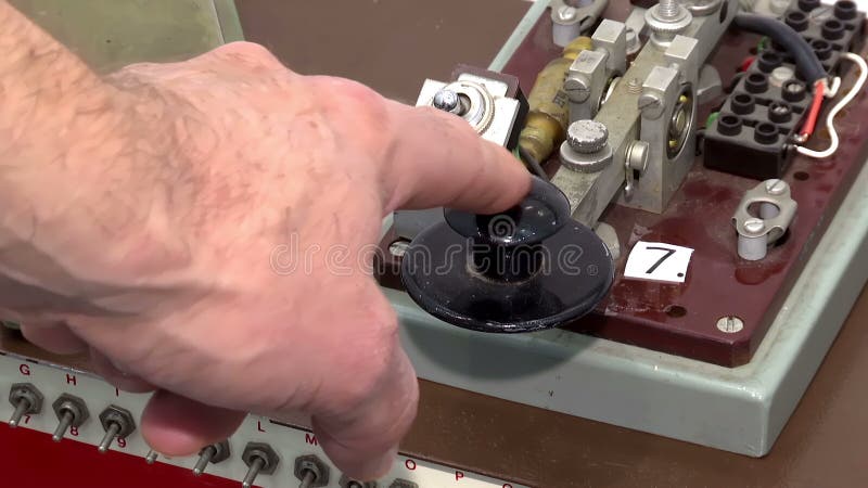 Telegraph Key Morse Code Close-up Stock Footage - Video of engineer ...
