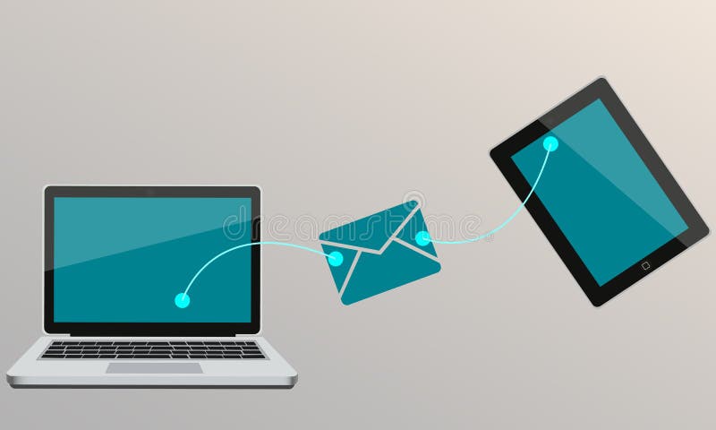 Sending message stock vector. Illustration of connection - 46091511