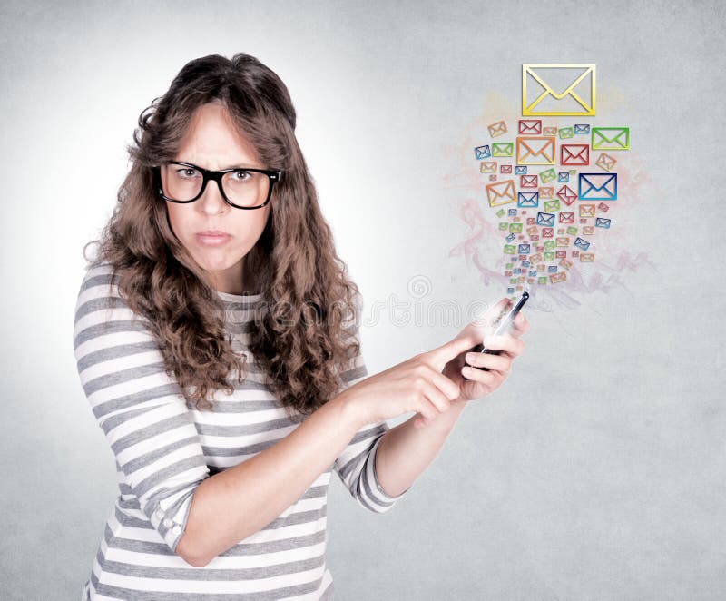 Sending text stock photo. Image of cellular, touchscreen - 31934128