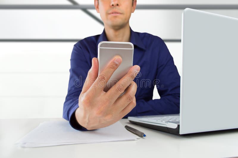 Sending text message stock photo. Image of male, network - 57004178