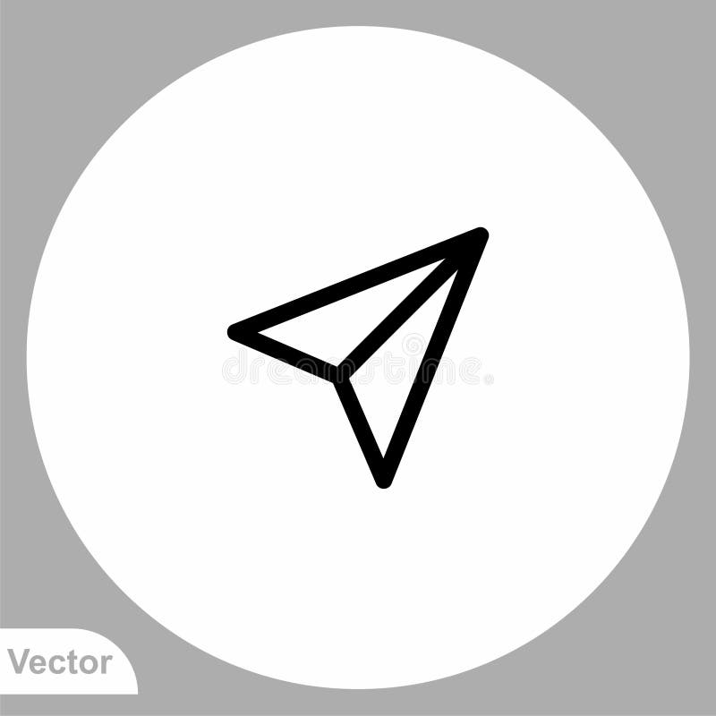 Sending Vector Icon Sign Symbol Stock Vector - Illustration of ...