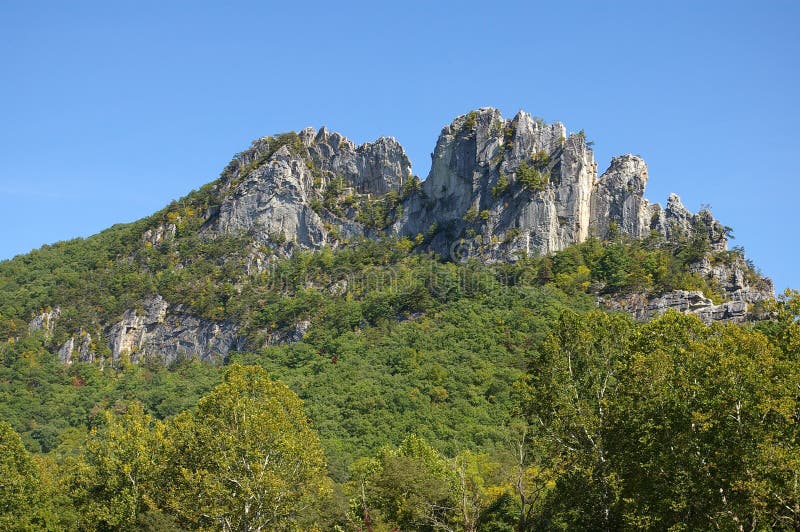 Mountain Ridge in Seneca WV Stock Image - Image of eroding, greeting ...