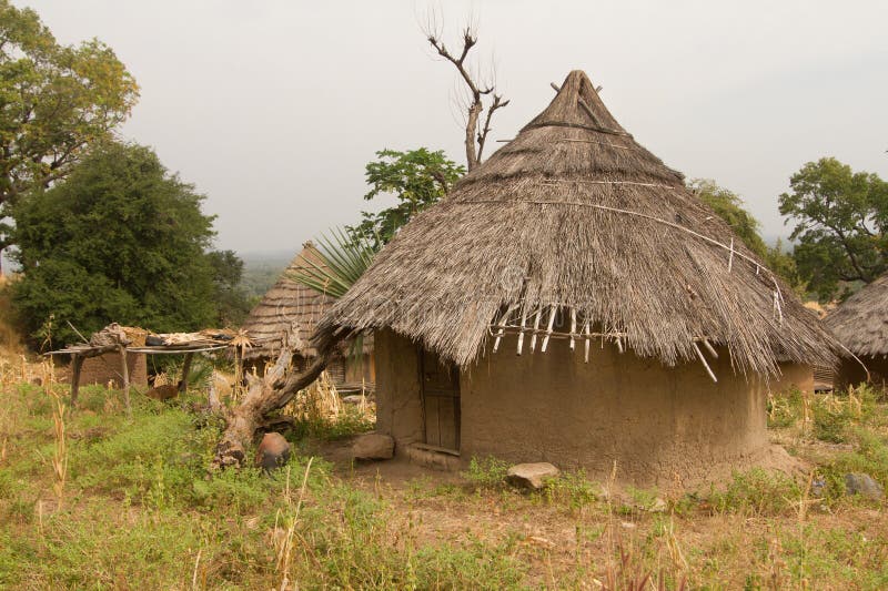 Senegal Andyel Hut stock photo. Image of shack, huts - 31795762