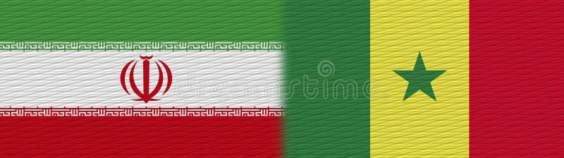 Senegal and Iran Fabric Texture Flag Stock Illustration - Illustration ...