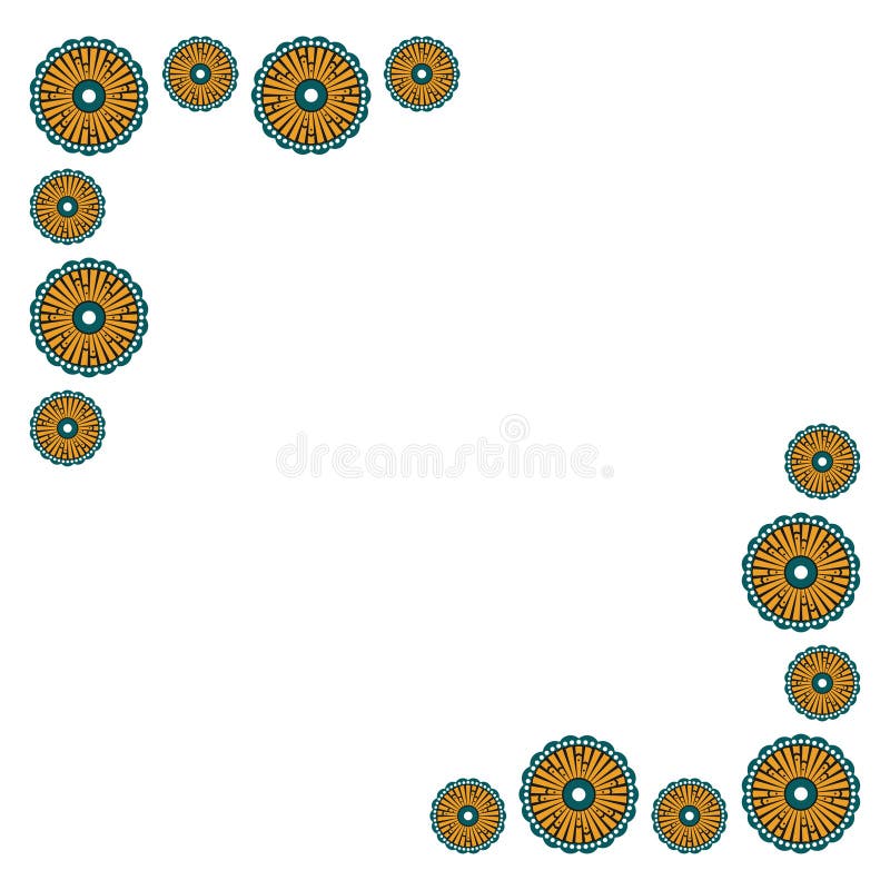 Senegal Pattern Frame Vector Design Stock Vector - Illustration of ...