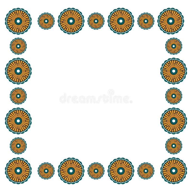 Senegal Pattern Frame Vector Design Stock Vector - Illustration of ...