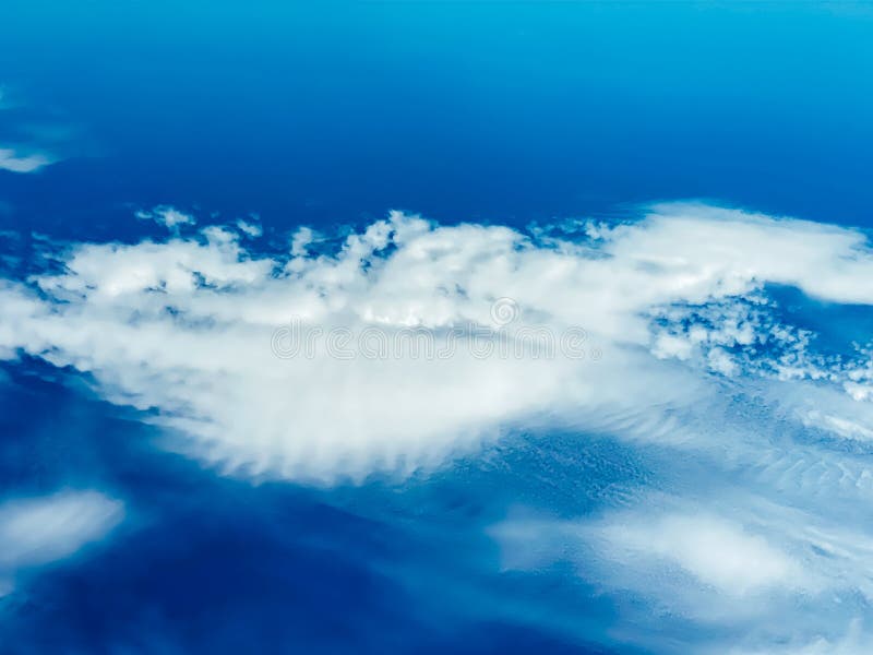 Senene Sky with White Cloud on Its Background, Atmosphere, Natural ...