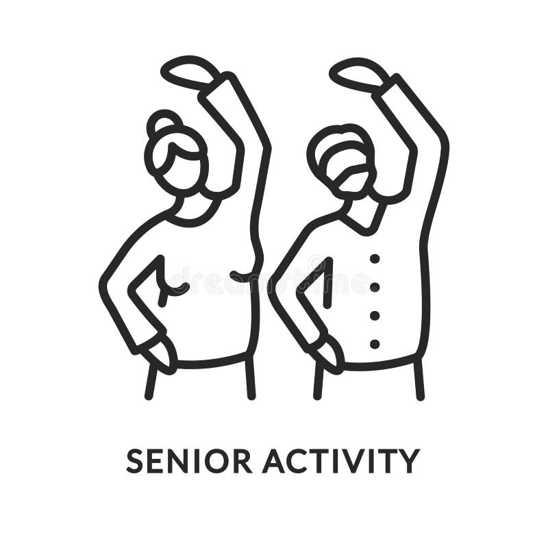 Senior Group Exercise Stock Illustrations – 509 Senior Group Exercise ...