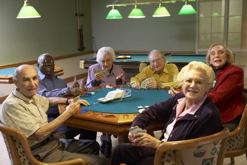 Senior Adults Playing Bridge Stock Photo - Image of happy, people: 9003842