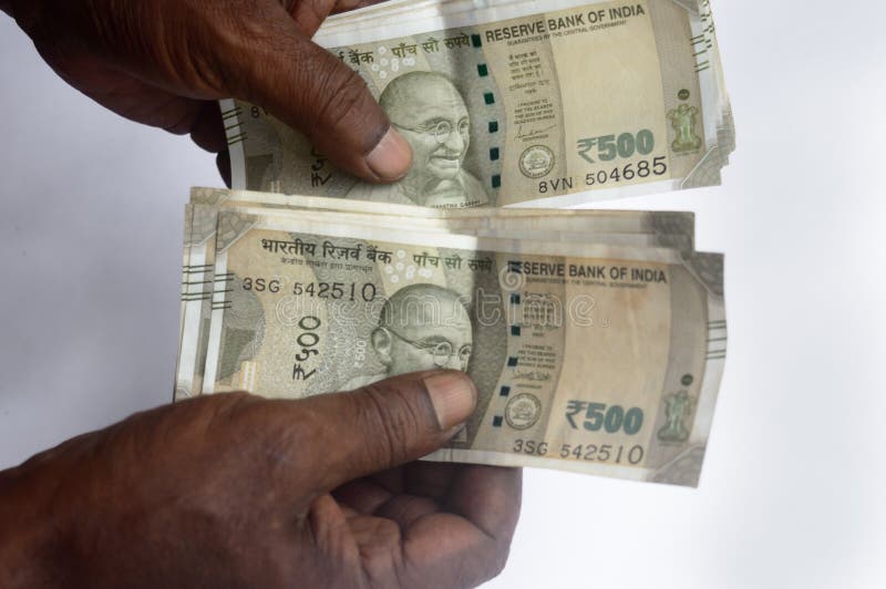 Counting Indian Rupee Currency,money Stock Photo - Image of count ...