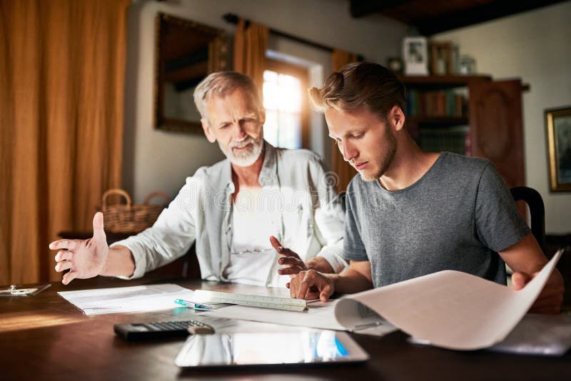 Senior Architect, Man and Blueprint with Collaboration, Project Design ...