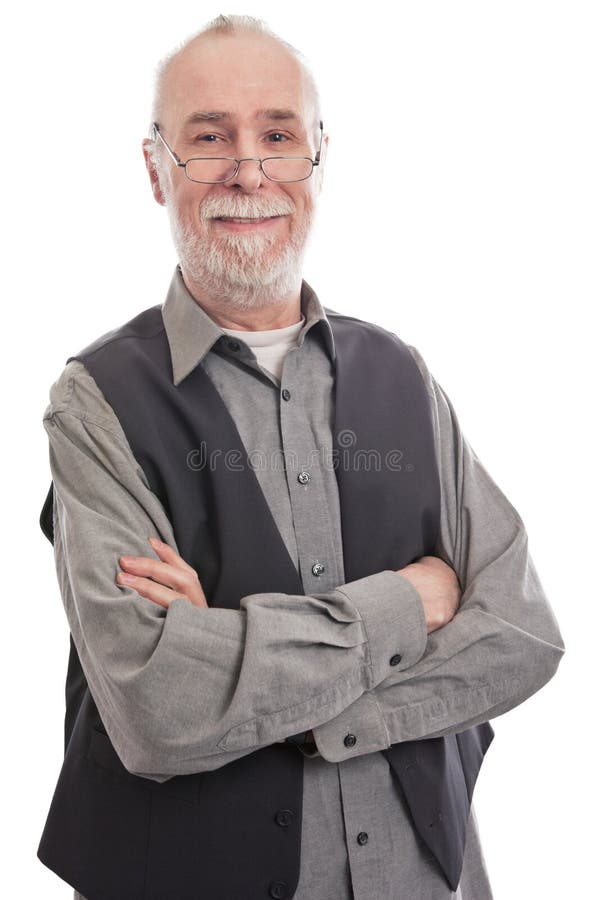Senior Man - Arms Crossed stock image. Image of husband - 809065
