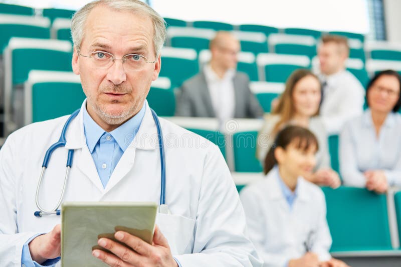 Senior As Competent Medicine Professor Stock Image - Image of ...