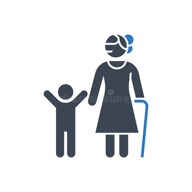 Senior Assistance Icon stock vector. Illustration of sign - 361691139