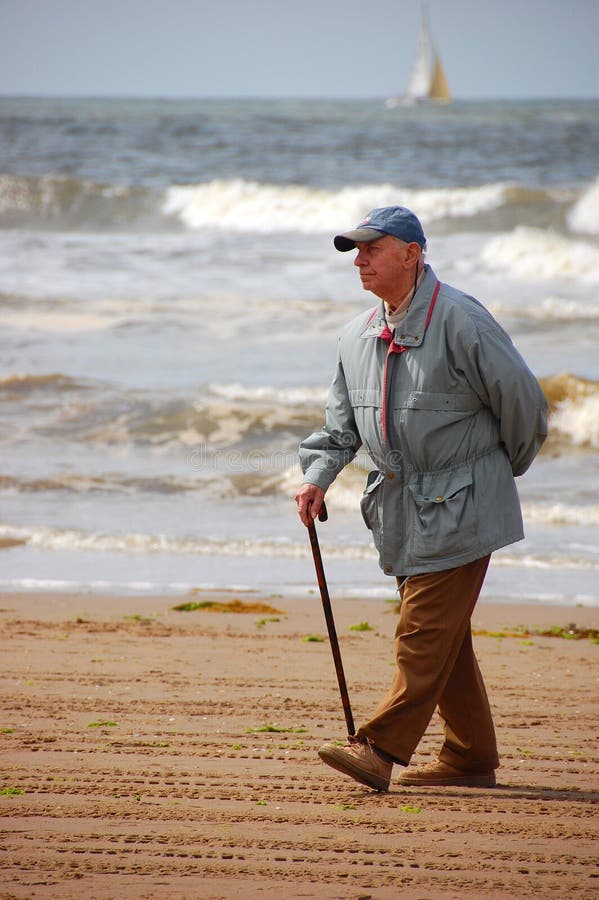 Senior active on the beach stock image. Image of senior - 8596145