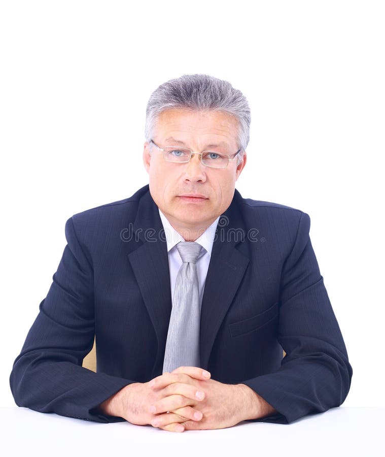 Old Business man in office stock photo. Image of business - 19478570