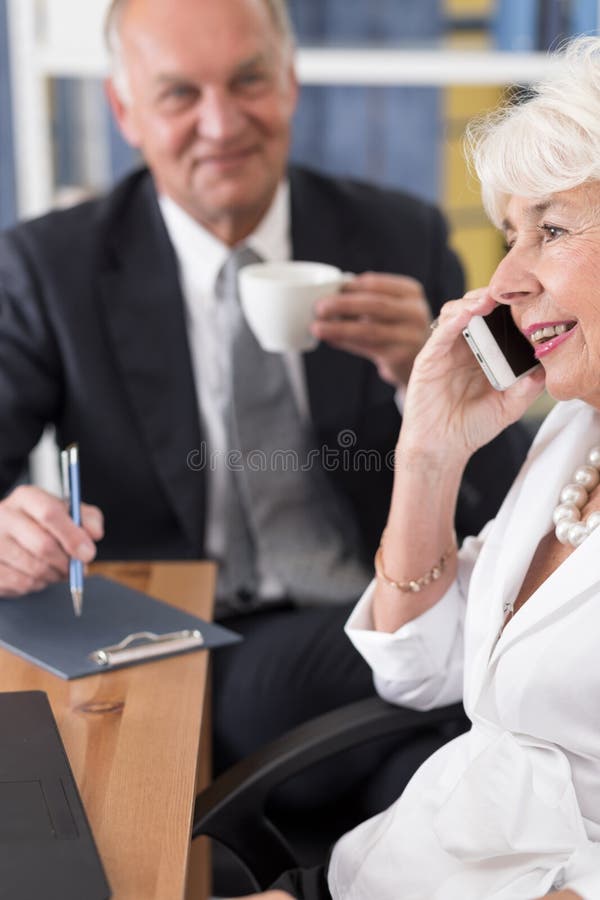 Senior Business People Having Meeting Stock Photo - Image of director ...
