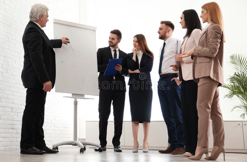 Senior Business Trainer Working with People Stock Photo - Image of ...