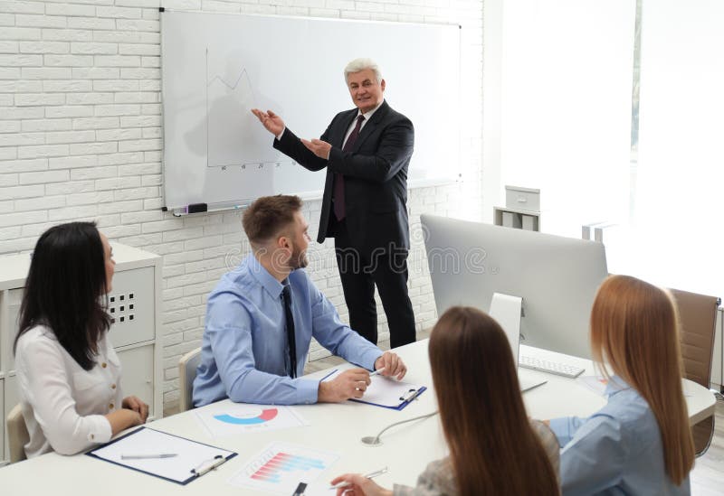 Senior Business Trainer Working with People Stock Image - Image of ...