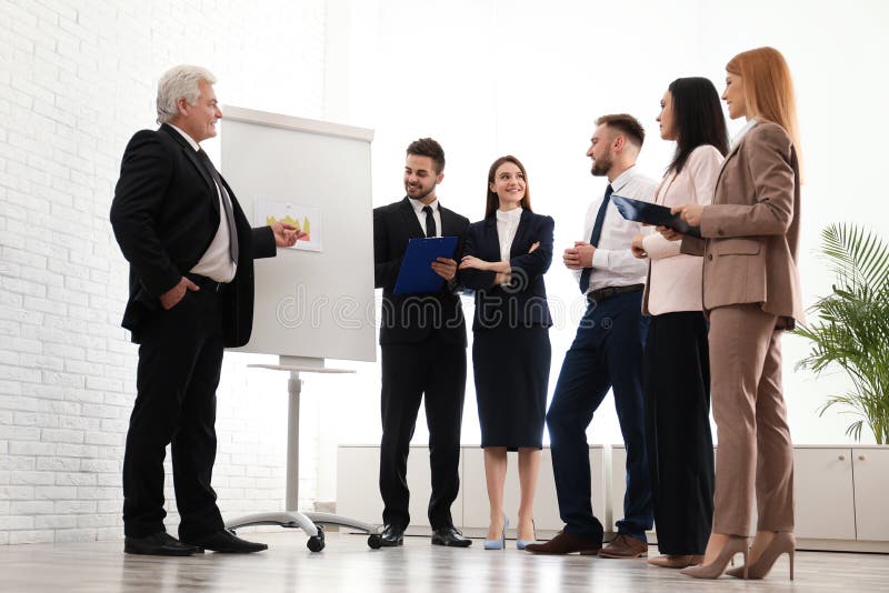 Senior Business Trainer Working with People Stock Image - Image of ...