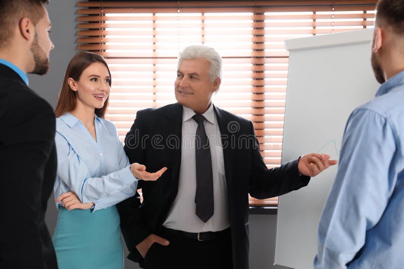 Senior Business Trainer Working with People Stock Image - Image of ...