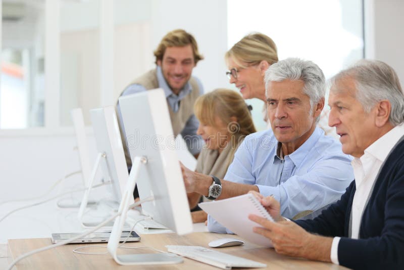 Senior Business Training Class Stock Photo - Image of professional ...