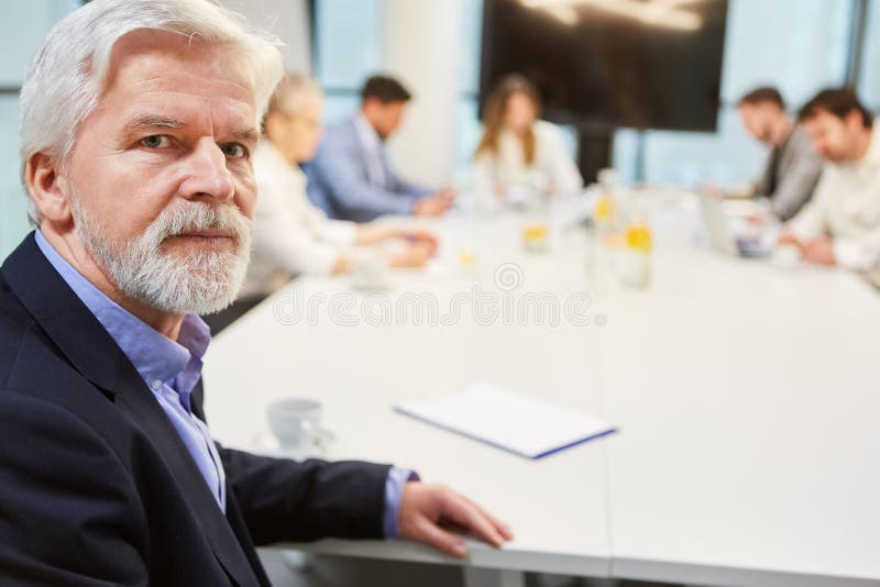 Senior Businessman As Senior Boss or Manager Stock Image - Image of ...