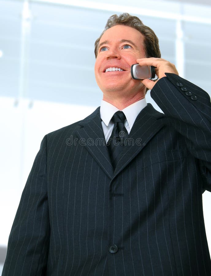 Senior Businessman Talking on the Phone Stock Photo - Image of office ...