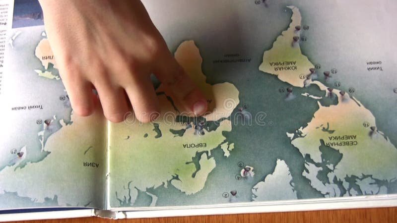 Senior with Child Hands on Map, Stock Footage - Video of hand, macro ...