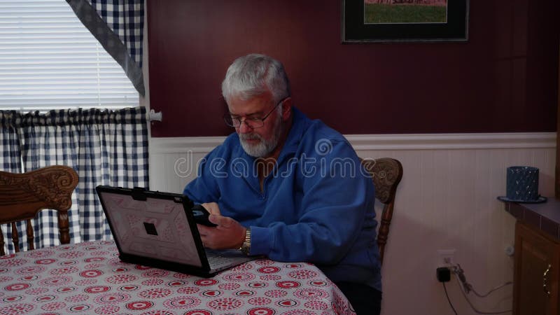 Senior Citizen Upset and Mad at Using a Computer and Technology Stock ... Senior Citizen Upset and Mad at Using a Computer and Technology Stock ...