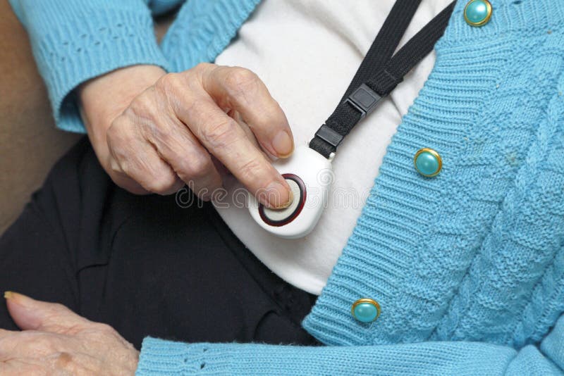 Senior Citizen Using a Panic Alarm Stock Image - Image of finger ... Senior Citizen Using a Panic Alarm Stock Image - Image of finger ...
