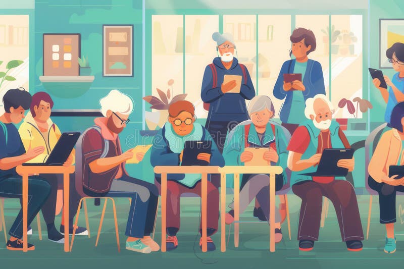 Senior Citizens are Attentively Learning about Technology, Using ...