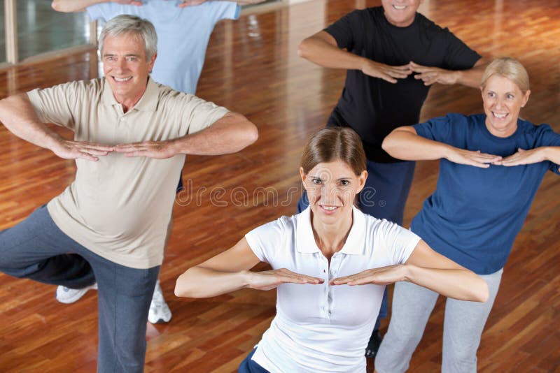 Senior Citizens Doing Dance Stock Photo - Image of movement, back: 23965688