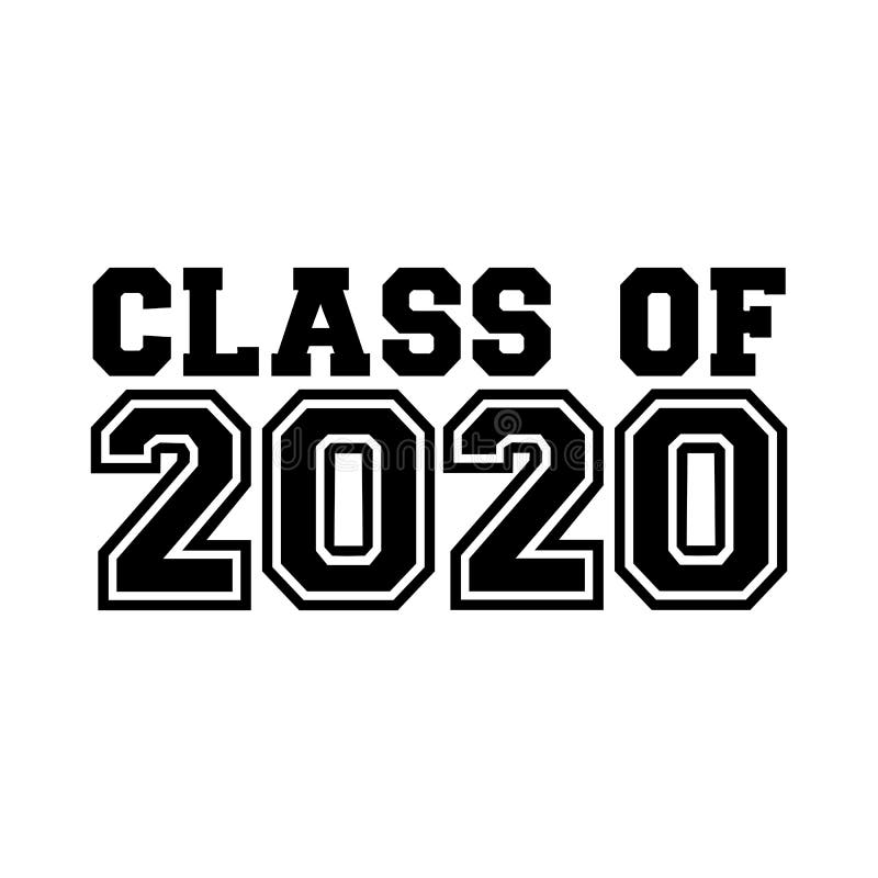 Senior class of 20 stock vector. Illustration of education - 171462634