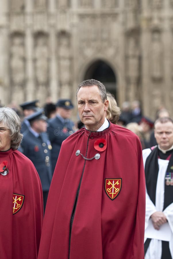 Senior Clergymen March from Exeter Cathedral Editorial Image - Image of ...